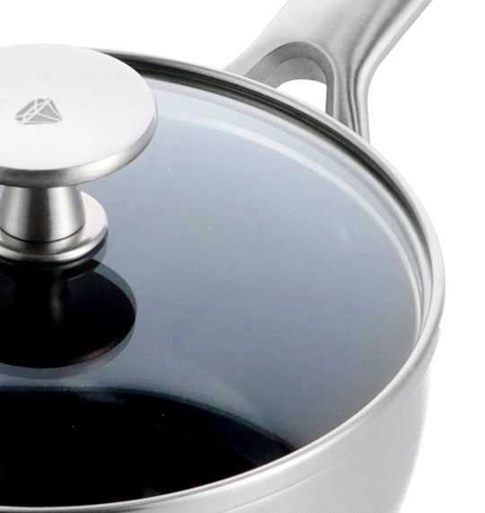 Blue Diamond Triple Steel 1-Quart Chef's Saucepan with Lid | The ...