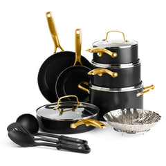 Blue Diamond Gold 14-Piece Cookware Set | Blue Diamond