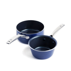 Blue Diamond Classic 1-Quart and 2-Quart Saucepan Set | Blue Diamond